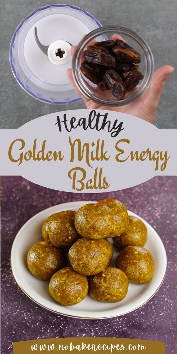 Easy Golden Milk Energy Balls Recipe - No-Bake Dessert Recipes