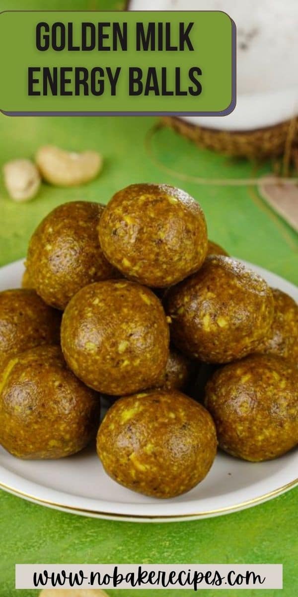 Easy Golden Milk Energy Balls Recipe - No-Bake Dessert Recipes