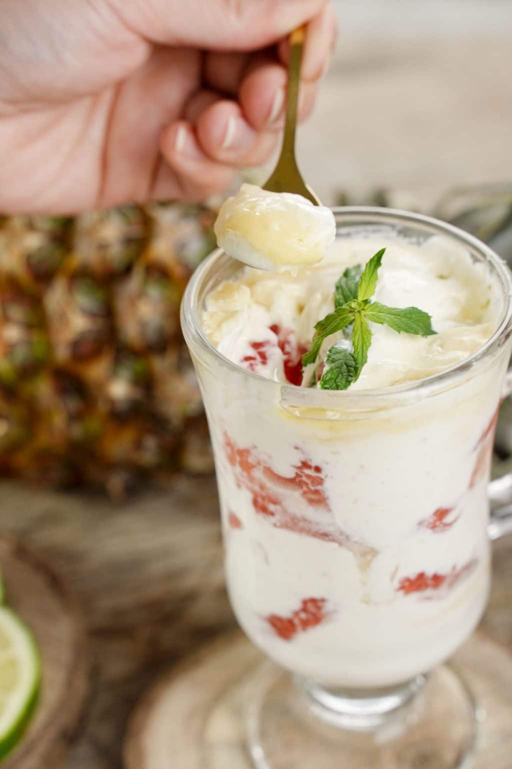 Grapefruit Lime Mint Yogurt Parfait Recipe - No-Bake Dessert Recipes