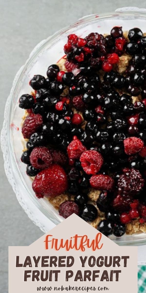 Creamy Layered Yogurt Fruit Parfait - No-Bake Dessert Recipes