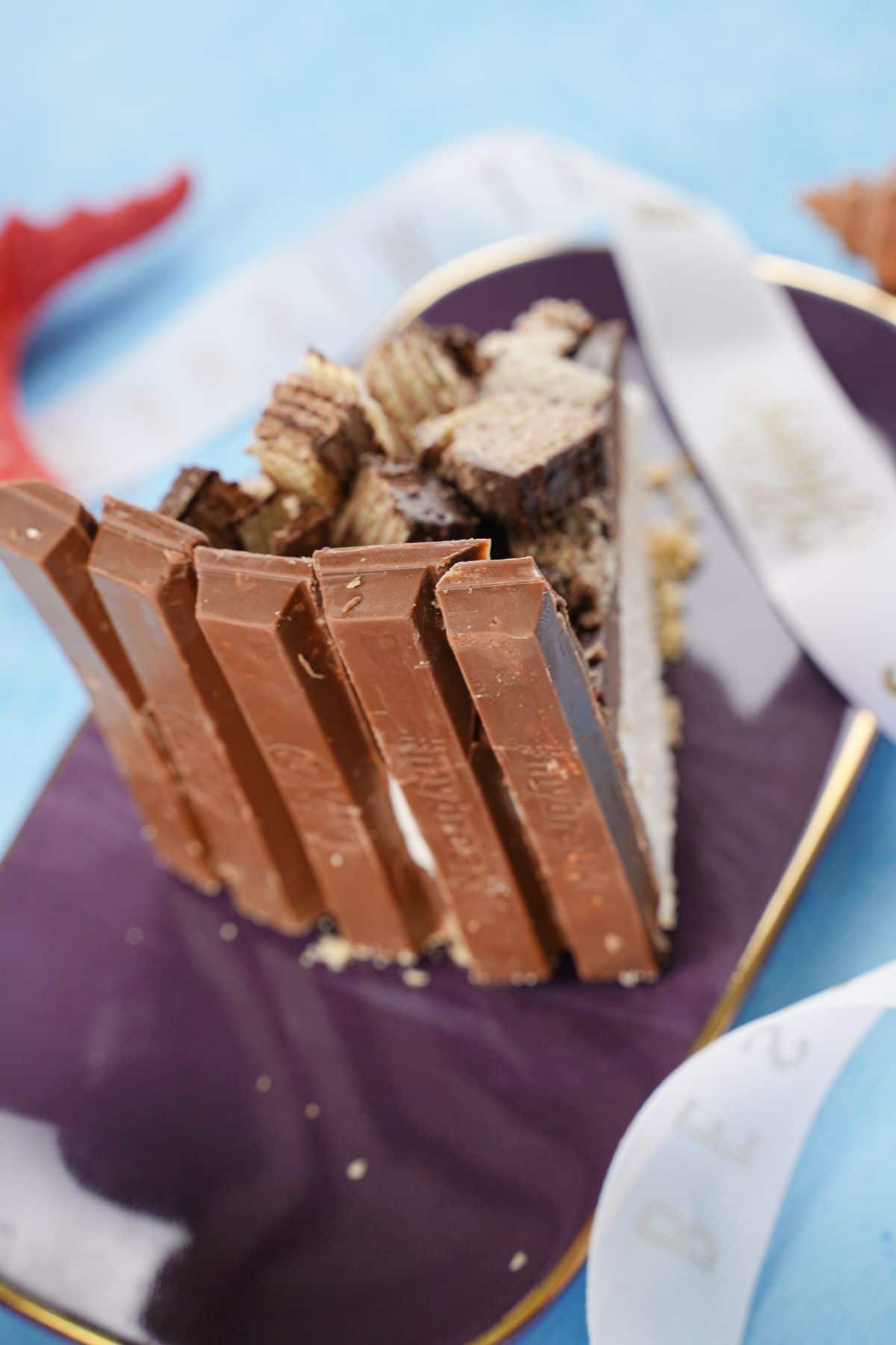 No-Bake Kit Kat Cheesecake - No-Bake Dessert Recipes