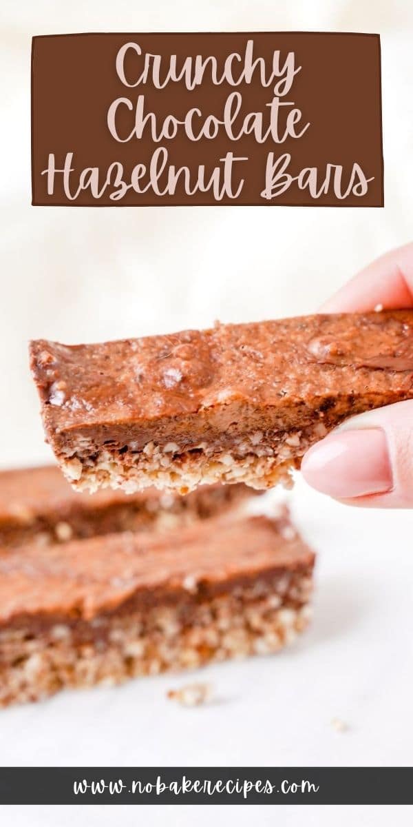 Crunchy Chocolate Hazelnut Bars - No-Bake Dessert Recipes