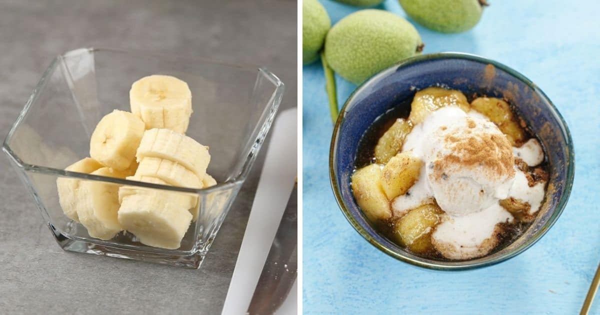 Microwave Cinnamon Spiced Bananas - No-Bake Dessert Recipes