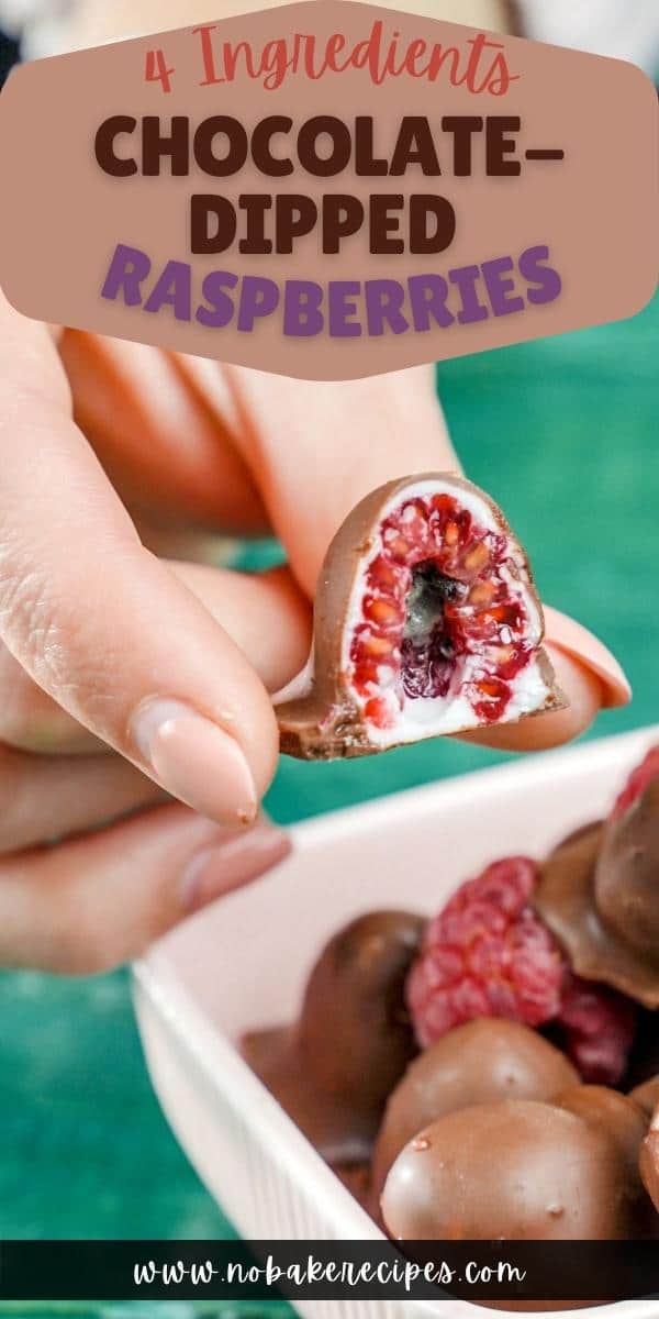 4 Ingredient Chocolate-Dipped Raspberries - No-Bake Dessert Recipes