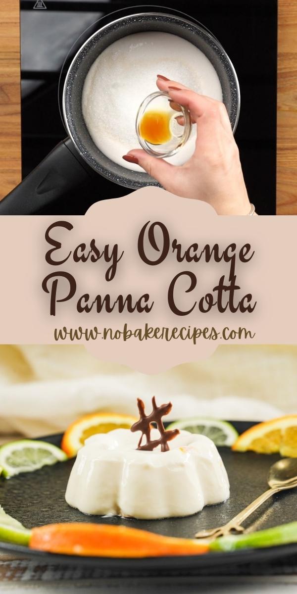Easy Orange Panna Cotta - No-Bake Dessert Recipes