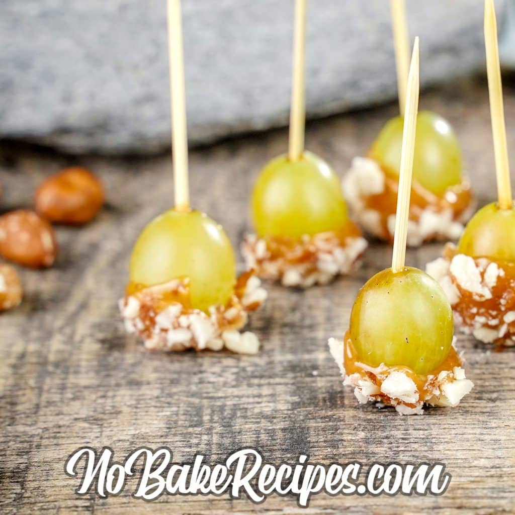 Caramel Apple Grapes - No-Bake Dessert Recipes