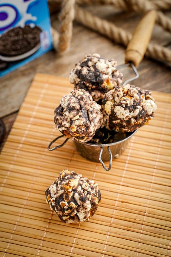 15-Minute Oreo Popcorn Balls – An Easy, No-Bake Treat Recipe - No-Bake ...